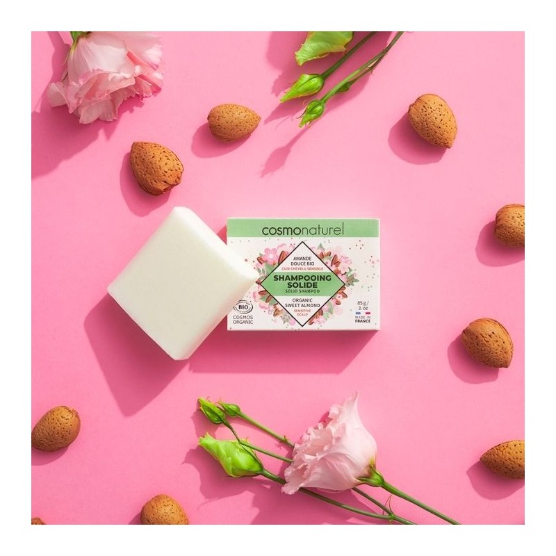 Organic Solid Shampoo for Sensitive Scalps - Cosmo Naturel