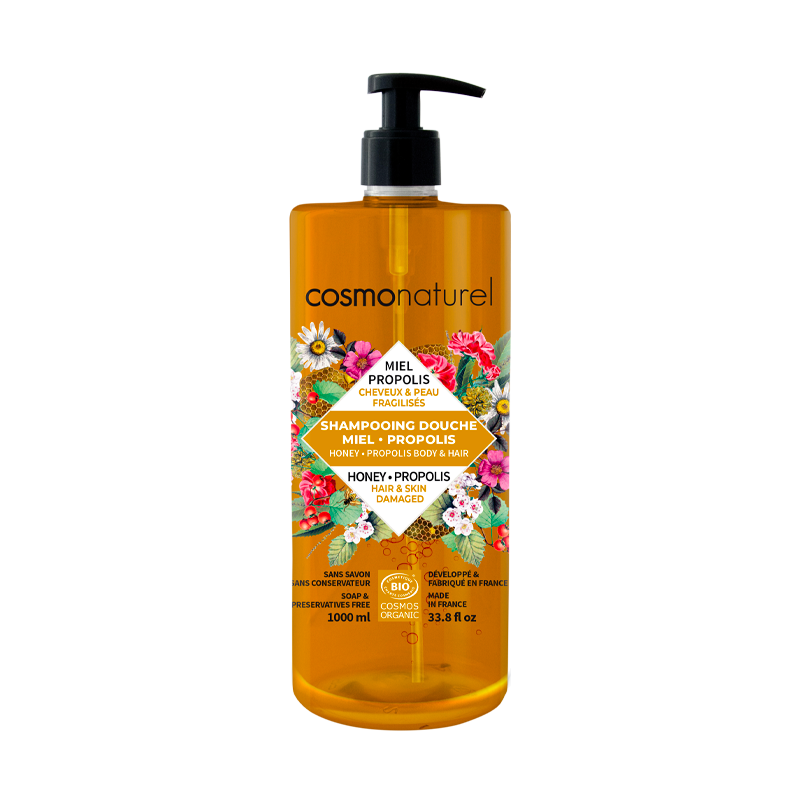 Organic Honey & Propolis Shower Gel & Shampoo – Cosmo Naturel