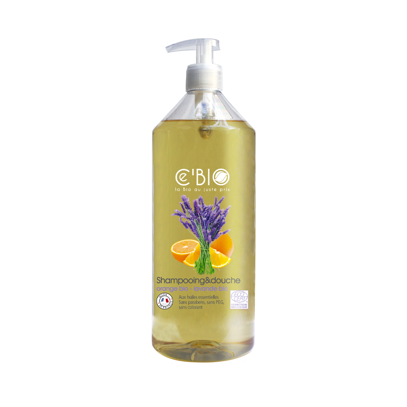 Organic Orange - Lavender Shower Gel & Shampoo - Ce’Bio